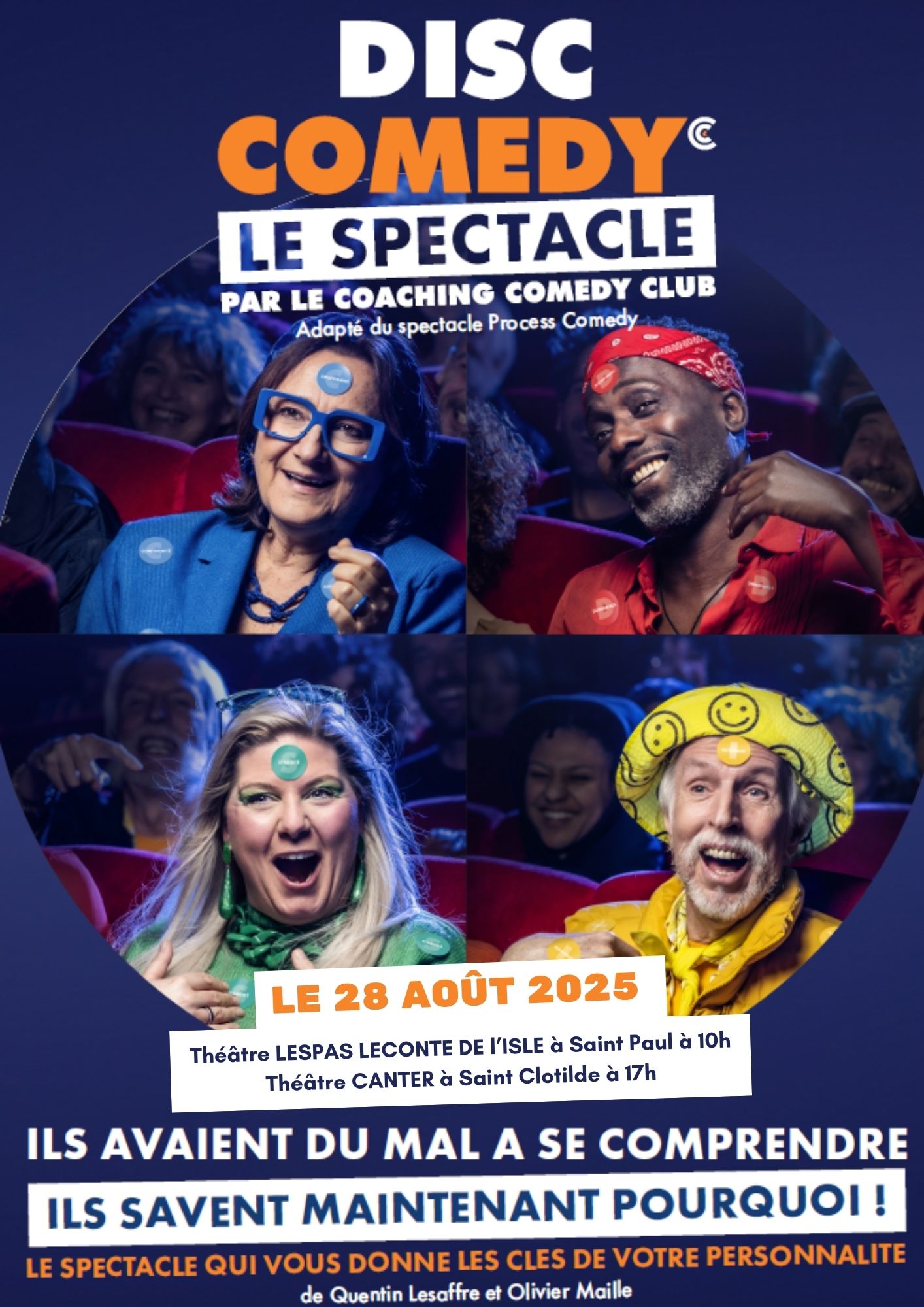 DISC COMEDY - Spectacle le 28 août 2025 à la Réunion